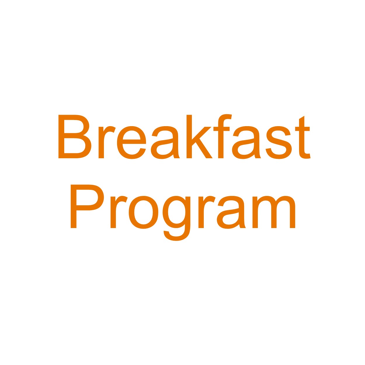 Breakfast Program